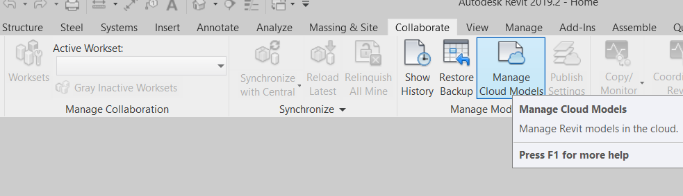 Solved: Cannot initiate collaboration for 2019 Revit Model - Autodesk ...