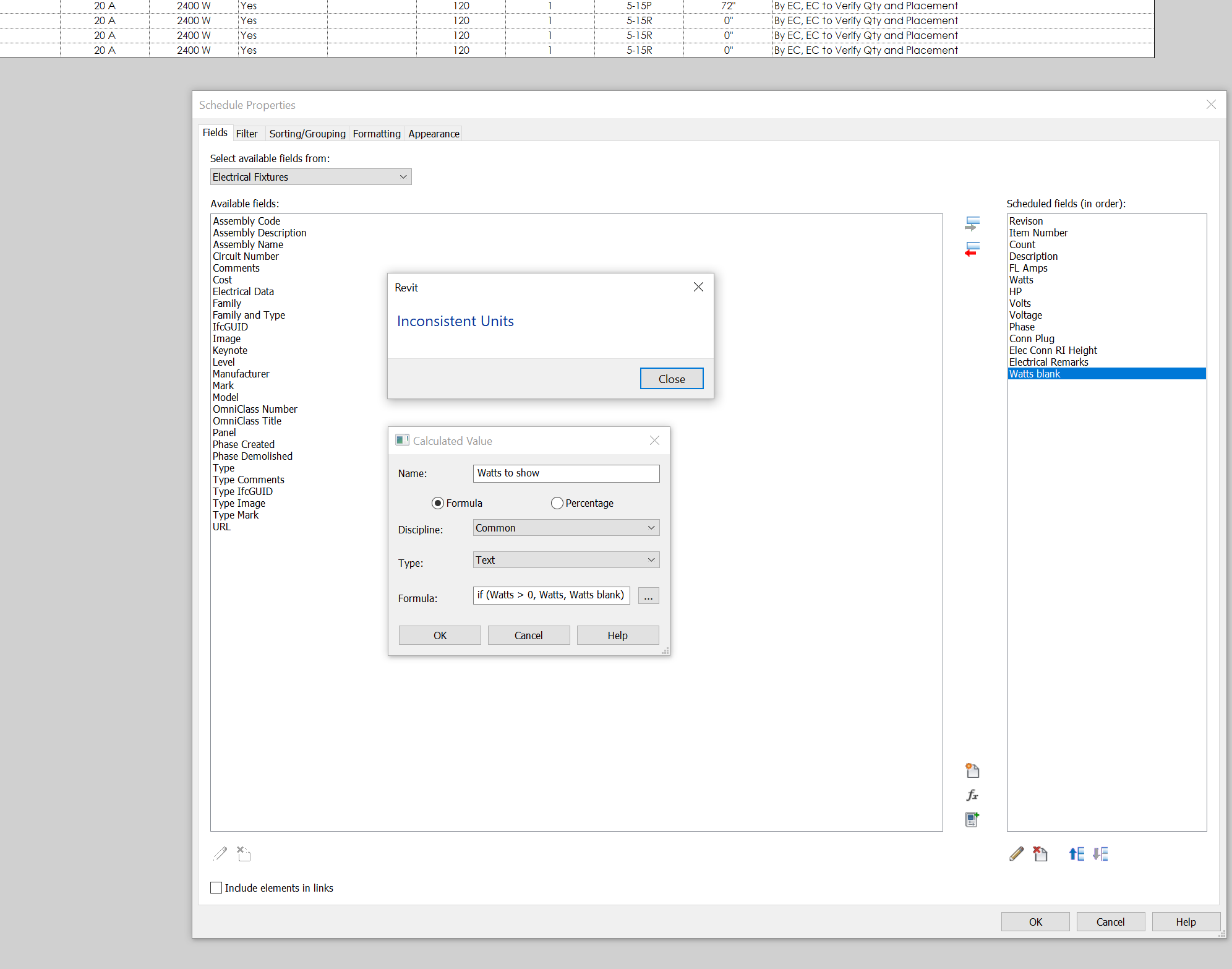 Solved: Greater than formula for Schedule Calculated Value - Autodesk Community
