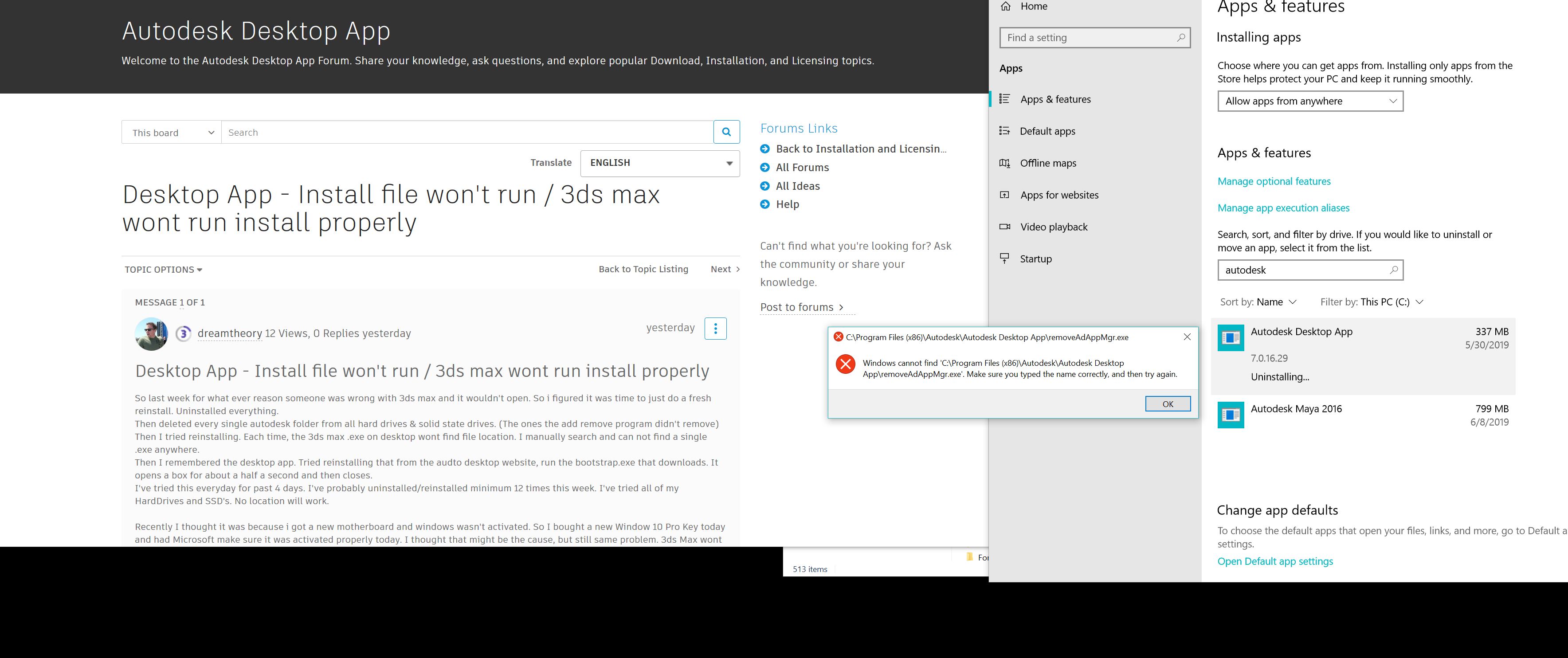 Solved: Desktop App - Install file won't run / 3ds max wont run install properly - Autodesk ...