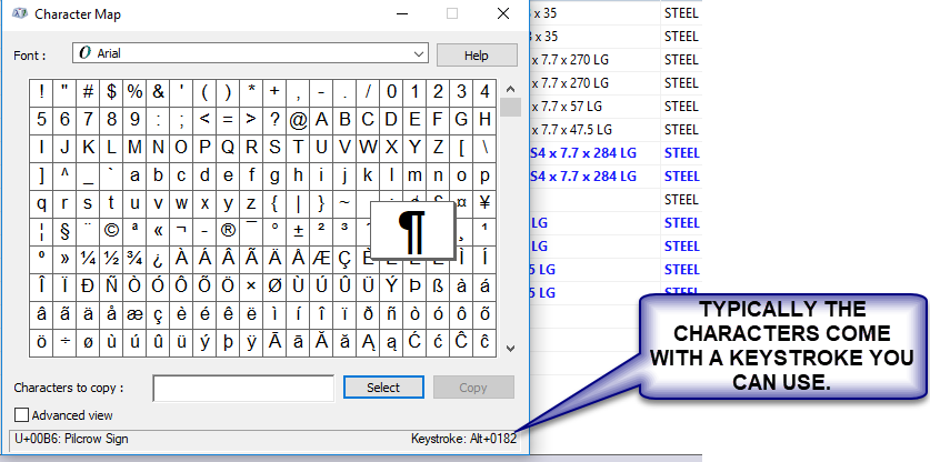 Special symbols in Part List - Autodesk Community