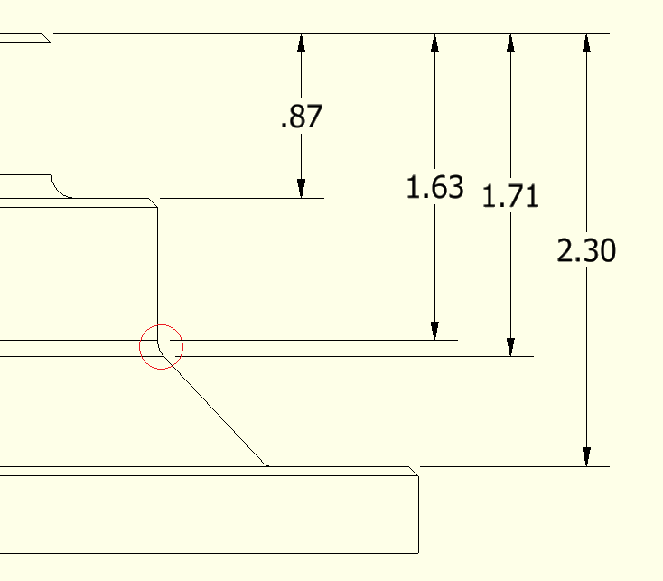 Solved: Baseline Dimension to Virtual Sharp (Intersection Point ...