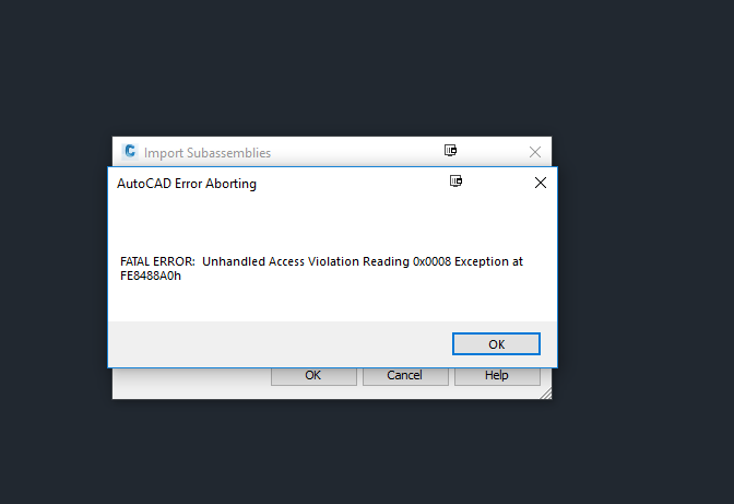 Solved: Civil 3D 2020 - Crash when importing subassemblies - Autodesk Community
