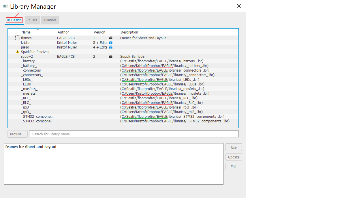 Duplicated Libraries In Library Manager Tab In Design Autodesk Community