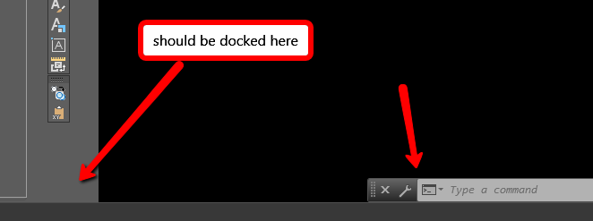 Command bar won't stay put - Autodesk Community