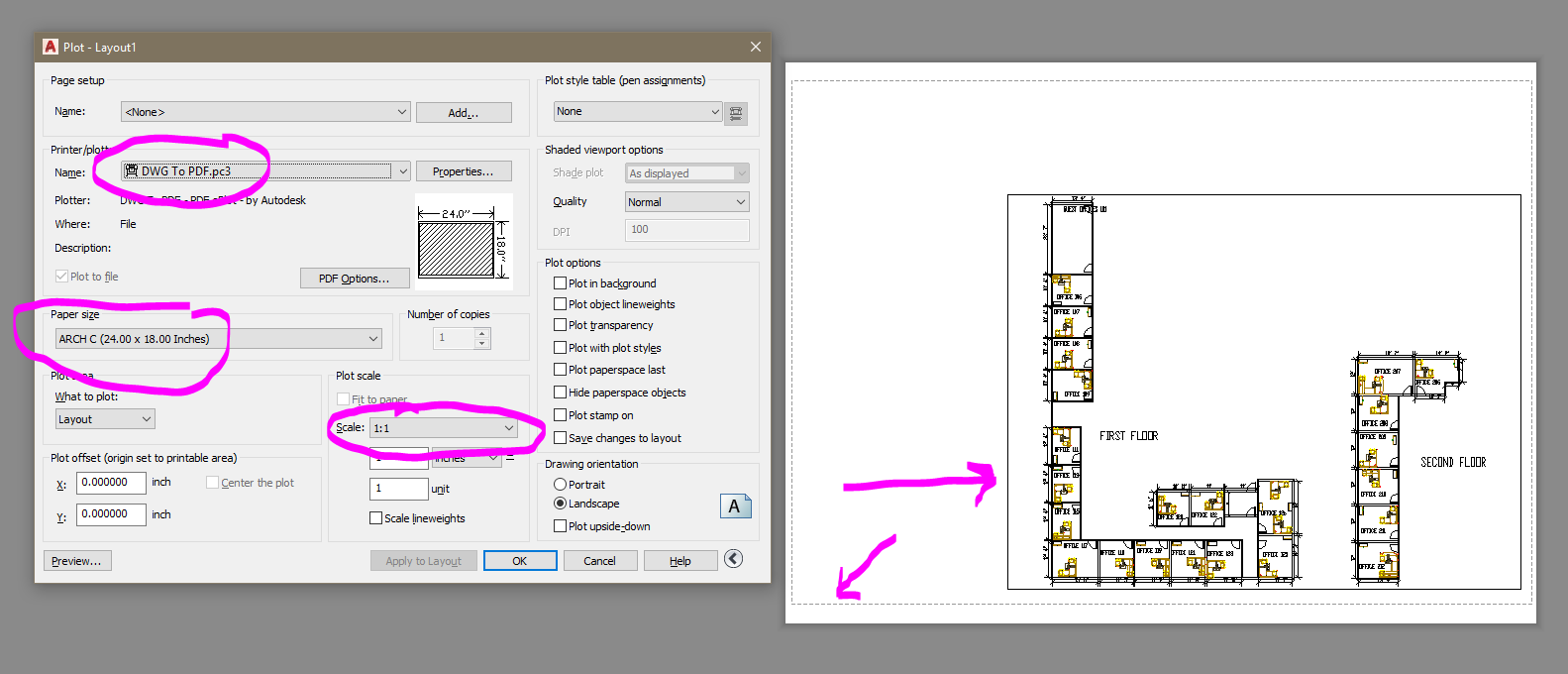 Help! Trying to get my file to a PDF...NOT new to AutoCAD it has been ...