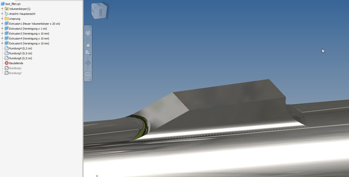 Solved: Face fillet between two extrusion - Autodesk Community