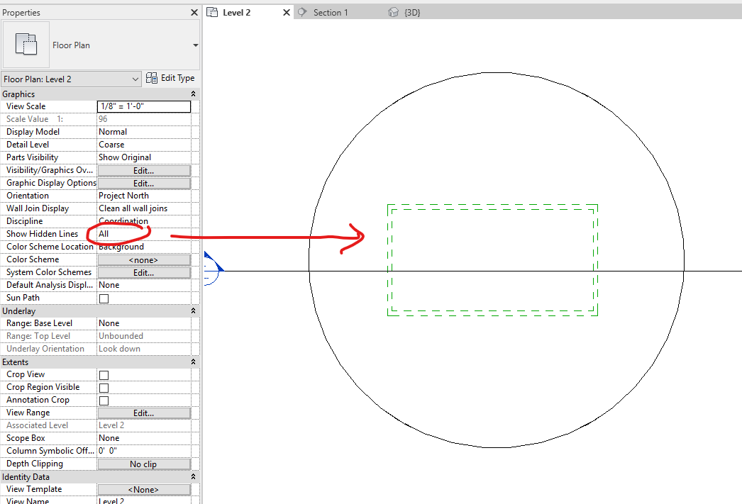 Solved: How to display hidden walls below floors in plan view ...