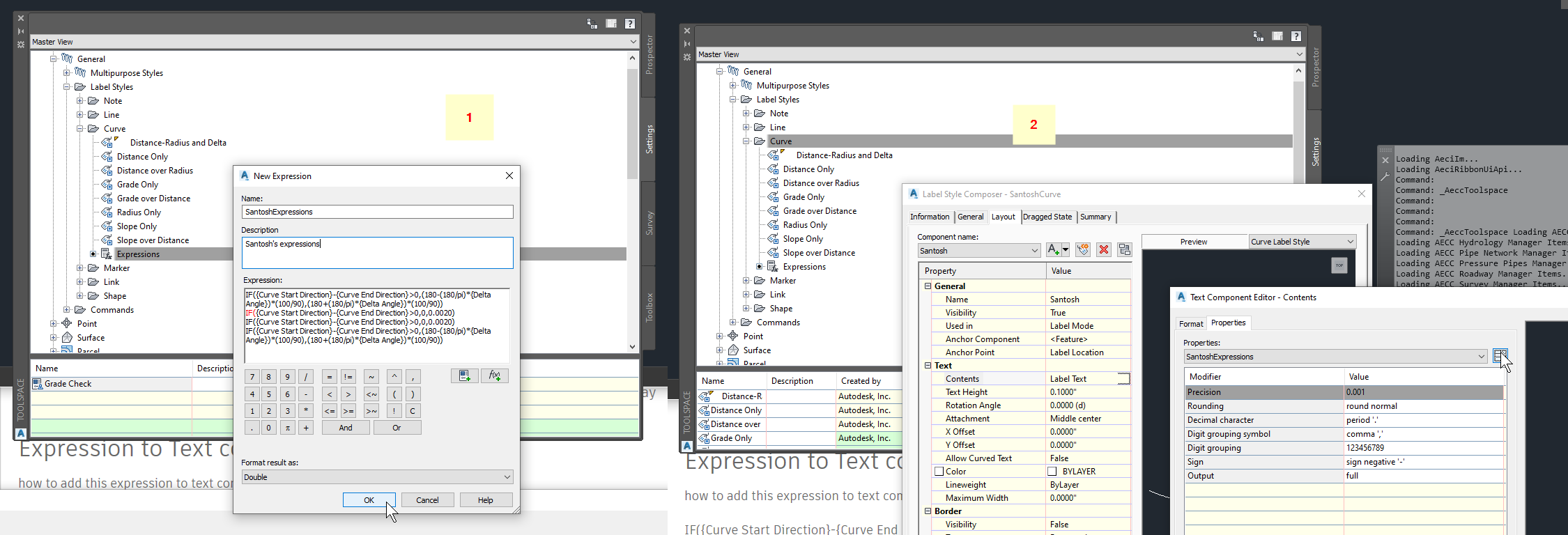 Expression to Text component editor - Autodesk Community