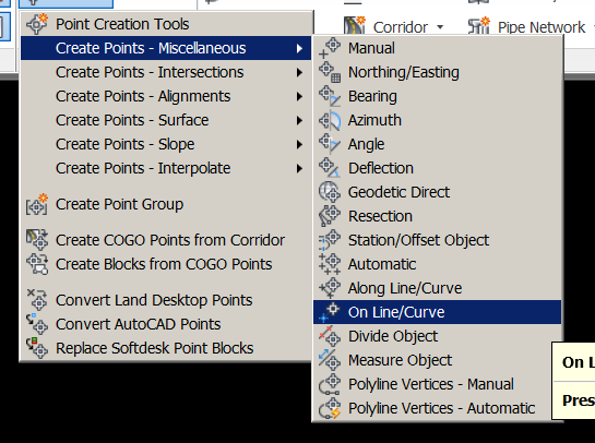 Solved: Creat points by slope distance - Autodesk Community