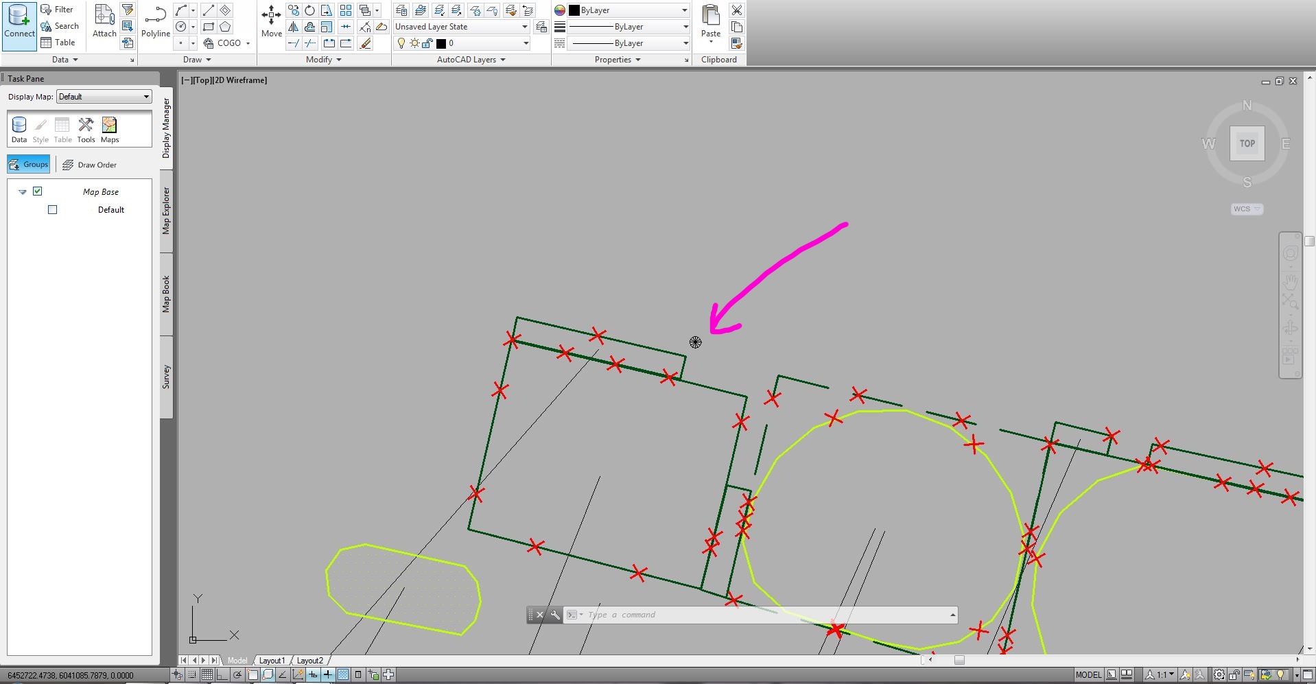 Strange symbol after attaching shape or wms. - Autodesk Community
