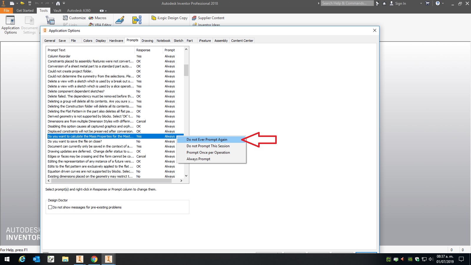 Solved: Automatic update physical properties - Autodesk Community