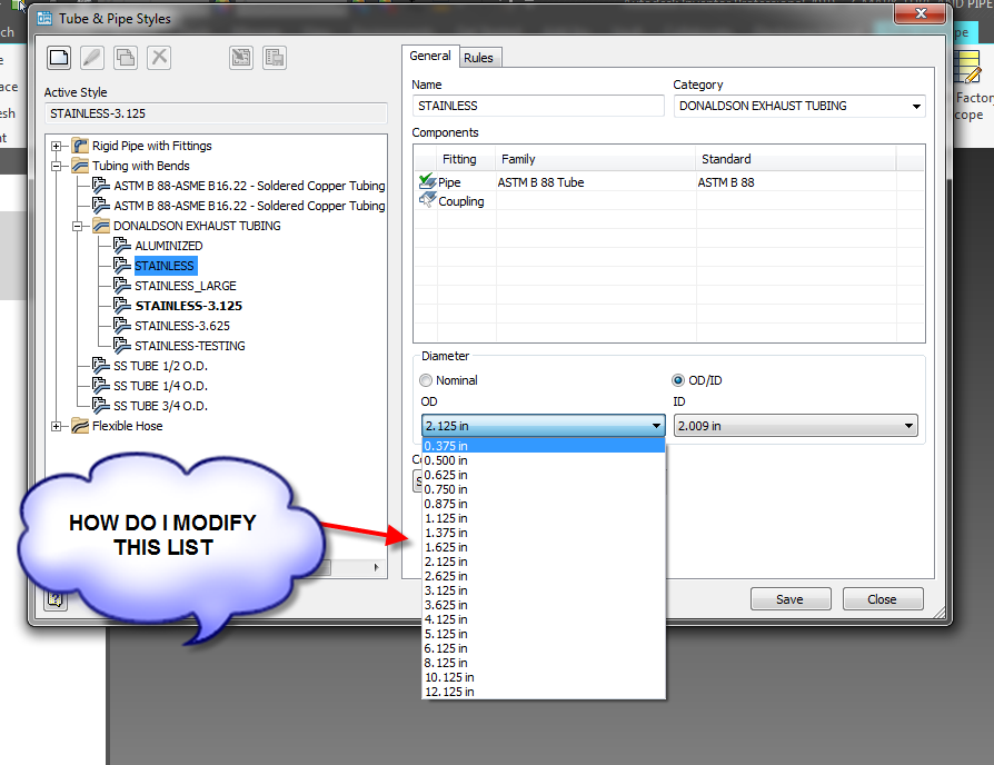Solved: Change a dialog box drop down list - Autodesk Community
