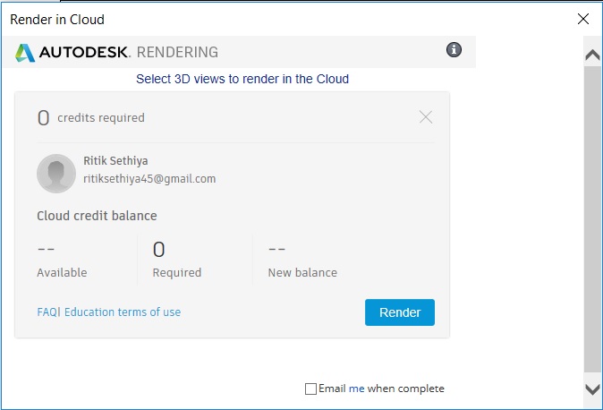 Render in Cloud - Autodesk Community