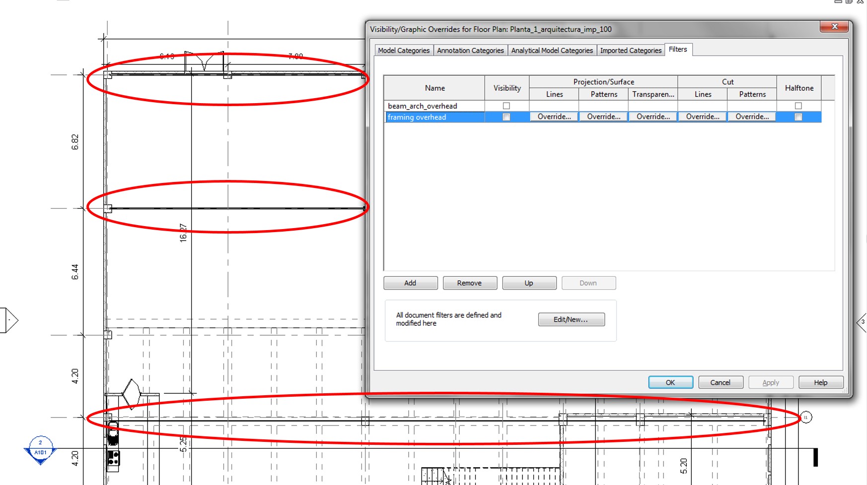 Solved: curved beams and archs showed in plan view - Autodesk Community