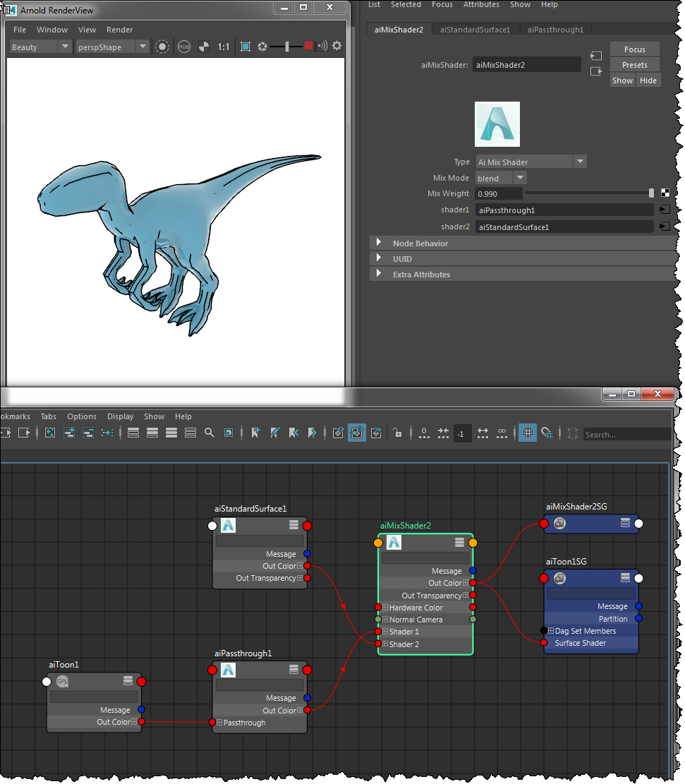 Solved: Ai Toon texturing, Mixing with Ai Standard - Autodesk Community