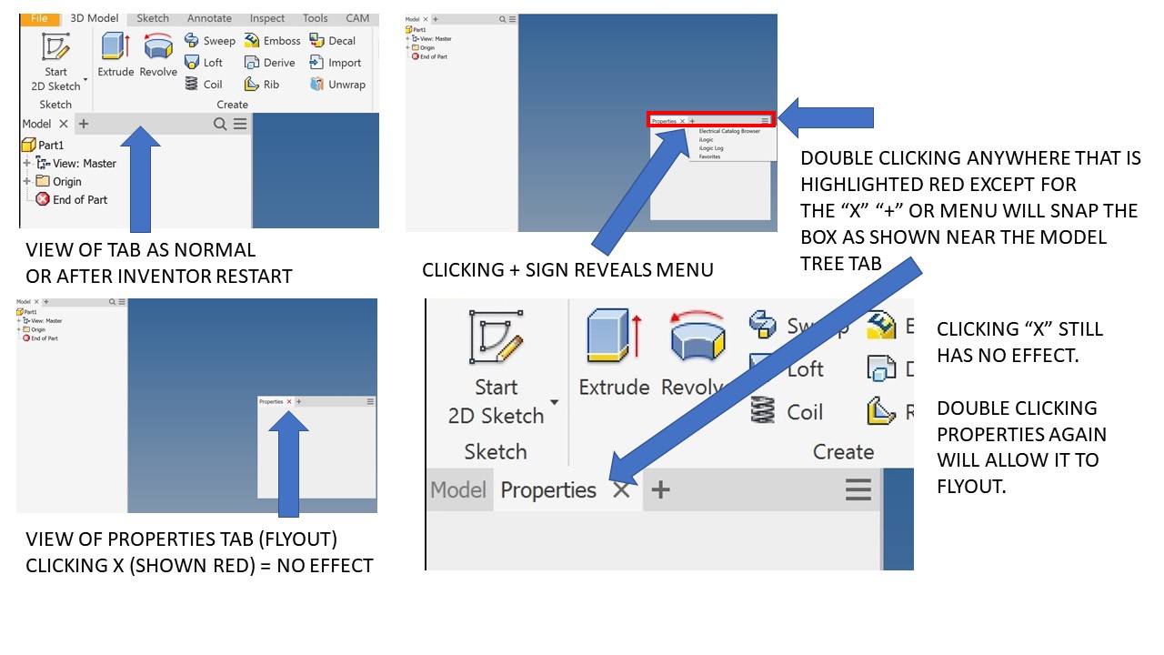 Properties Tab ~ Inventor 2020 Autodesk Community