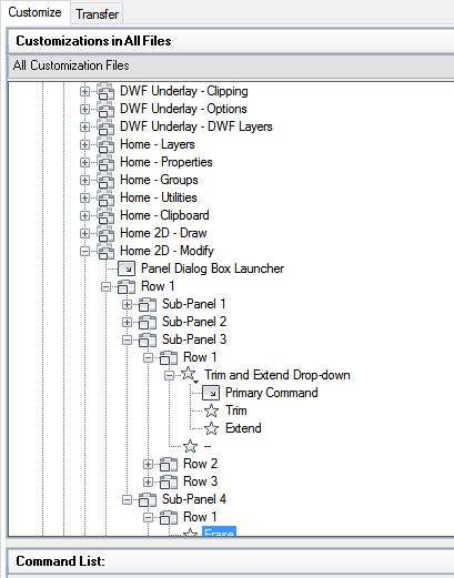 Solved: How can I separate the Trim/Extend icons so they are not on the ...