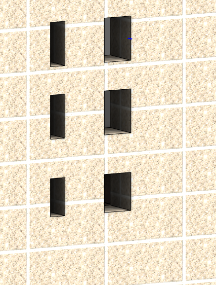 Solved: CMU Wall with stacked wall and running bond with wall punctures ...