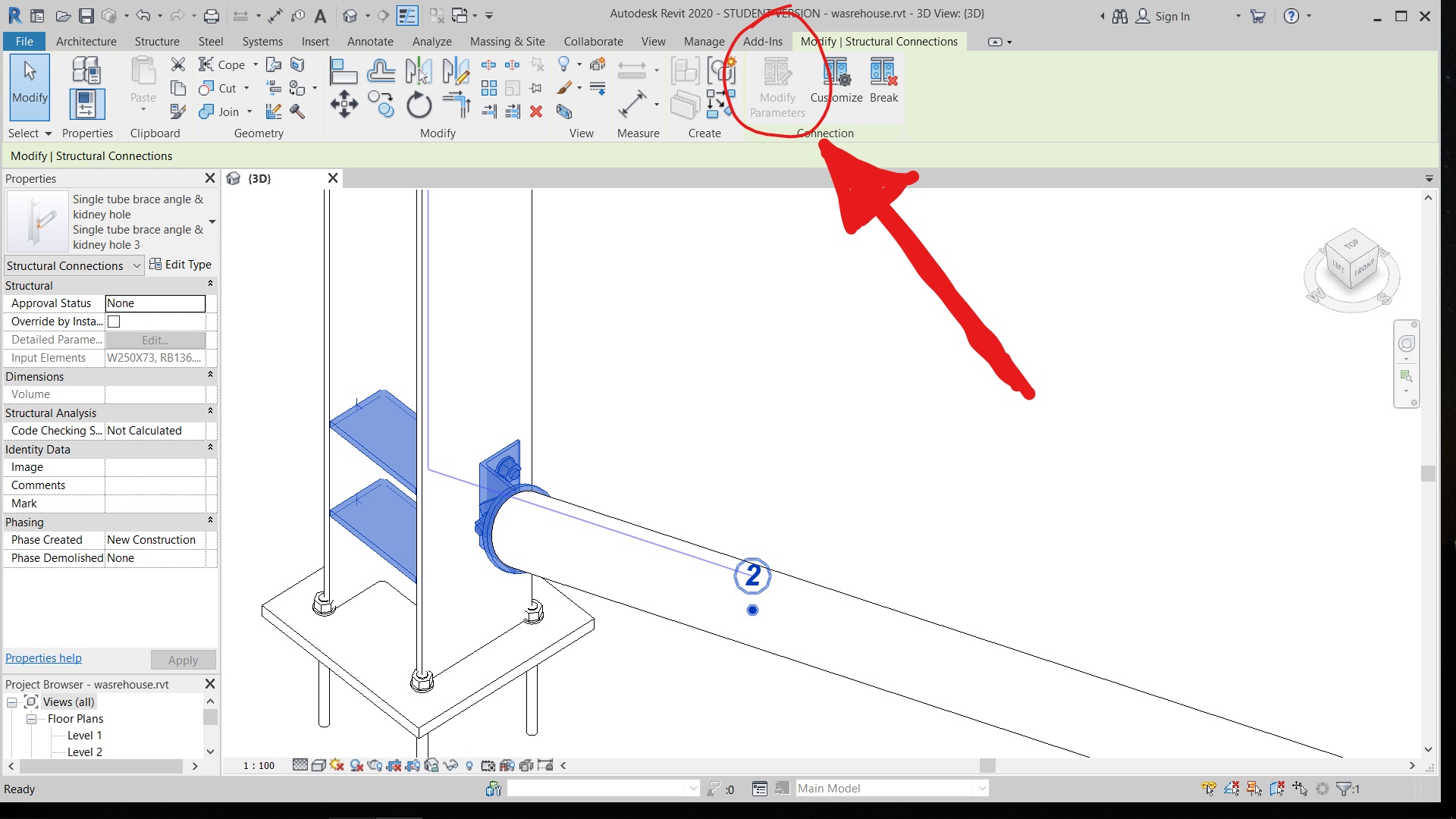 Structural Connection: Modify parameters not working - Autodesk Community