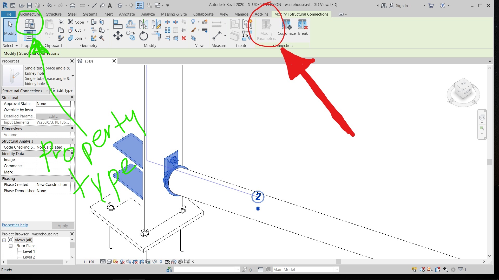 Structural Connection: Modify parameters not working - Autodesk Community