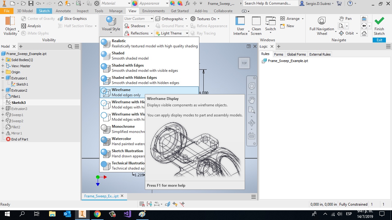 sketch lines and projecting geometry - Autodesk Community