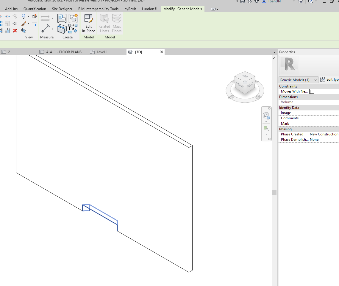 Edit the void extrusion in 3D - Autodesk Community