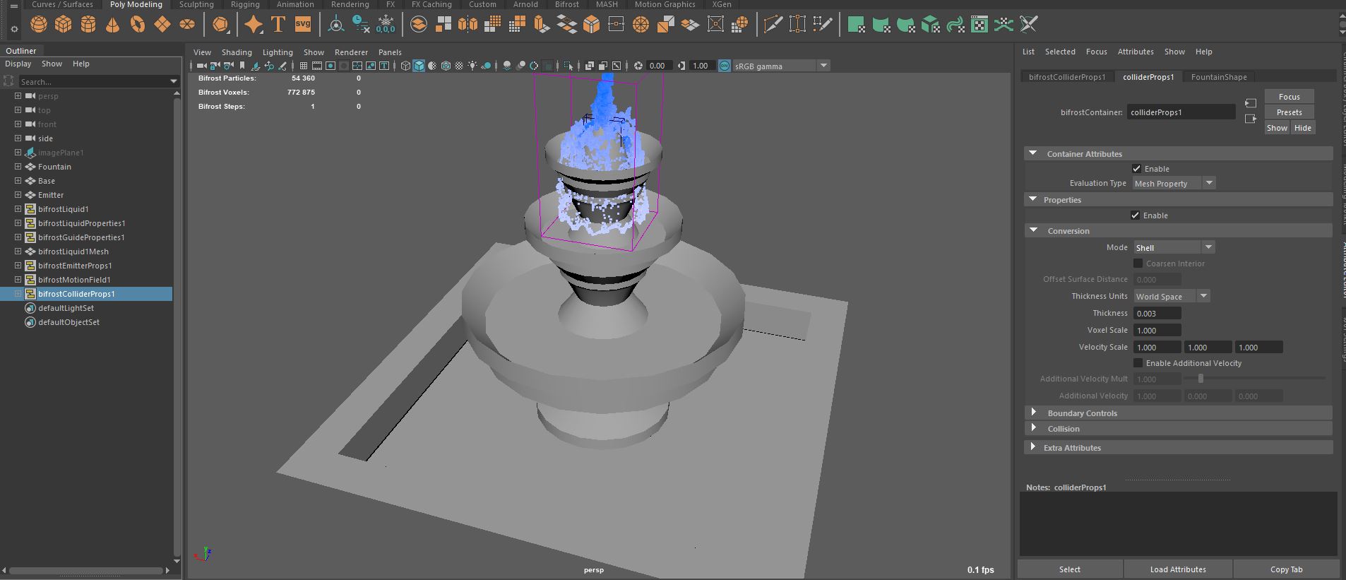 Maya Bifrost 2018 Collider Help - Autodesk Community