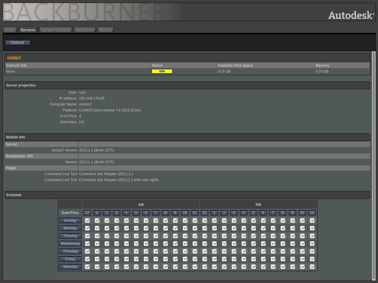 problem with backburner web monitor permission for server and server groups - Autodesk Community