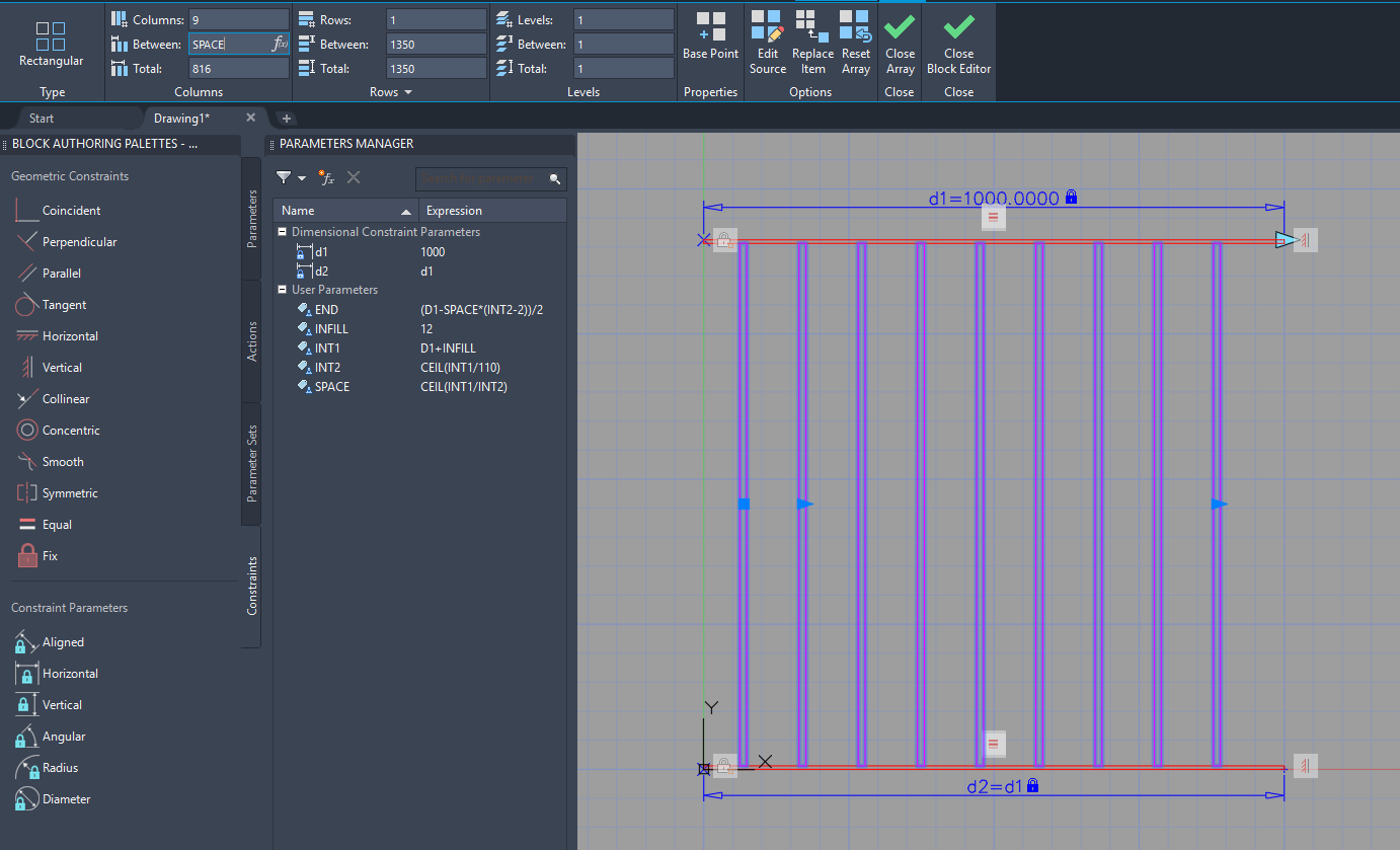 Solved: Railing panel dynamic block. Too complex? - Autodesk Community