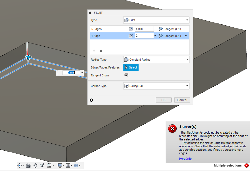Solved: Fillet Selection - Autodesk Community