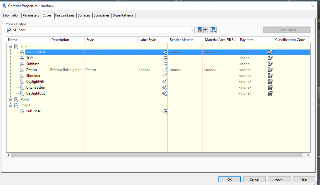 Quick Question about corridor code set styles - Autodesk Community