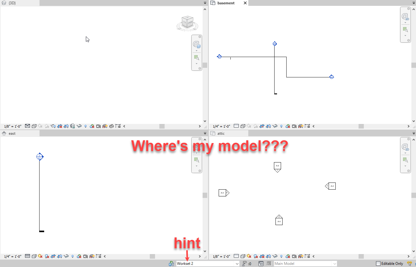 Solved: 3D View Is White or Not Visible - Autodesk Community