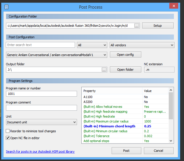 How to set "Create NC Program" defaults? - Autodesk Community