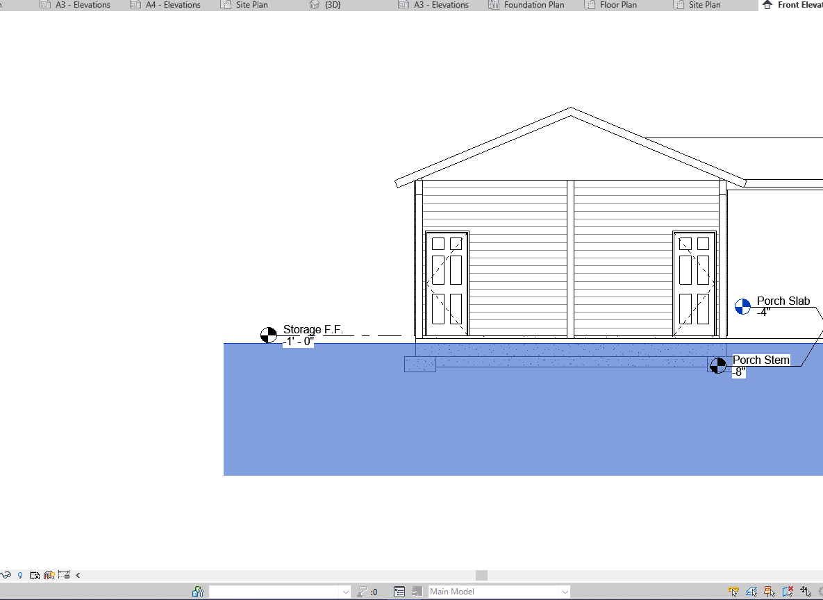 Foundation showing below grade in elevations - Autodesk Community