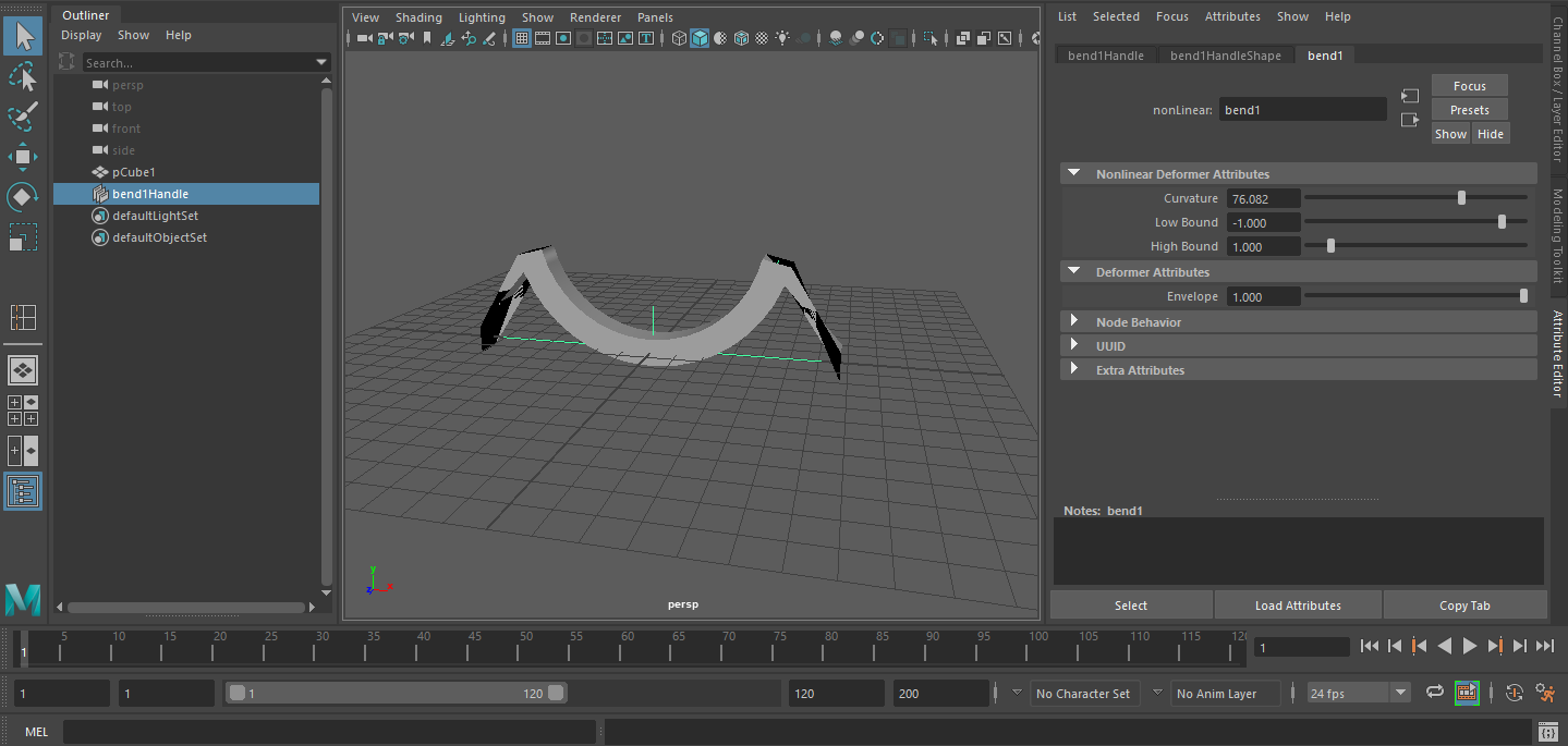 Curve deformer not bending all vertices/edges - Autodesk Community