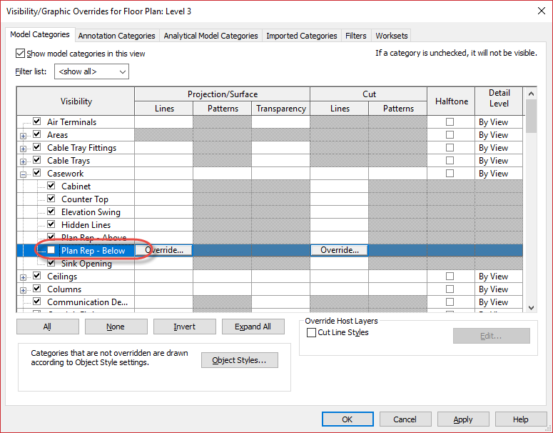 Solved: Base cabinet symbolic lines not showing in some base cabinets - Autodesk Community