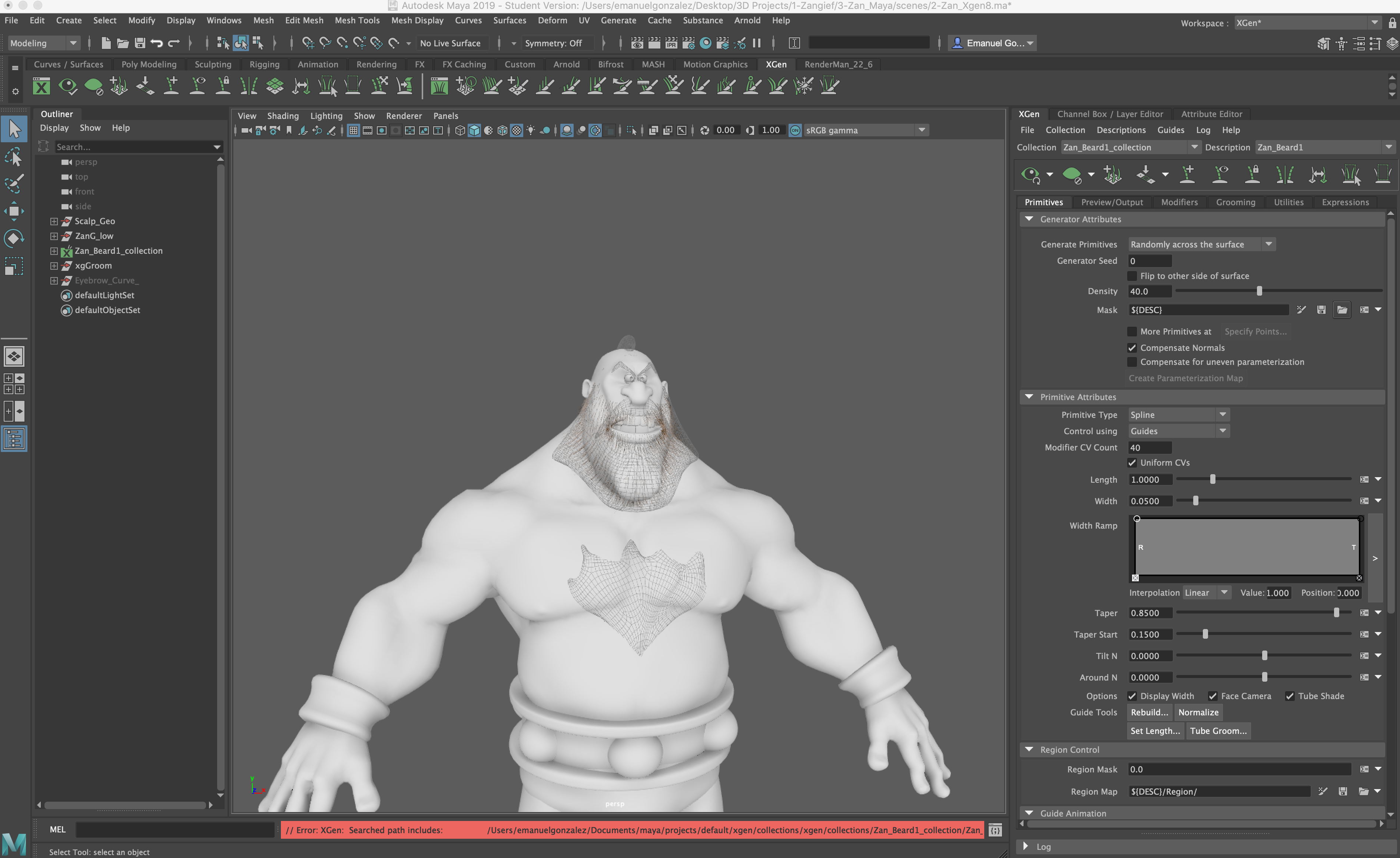 Solved Xgen Errors Autodesk Community 