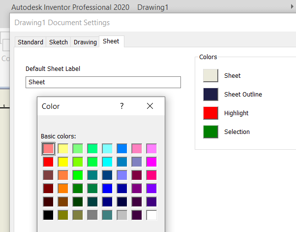 Solved: Background yellow color of drawing sheet - Autodesk Community