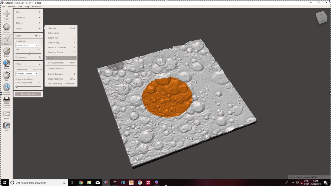 Solved: Best way to make a circular cut out of a square .stl file ...