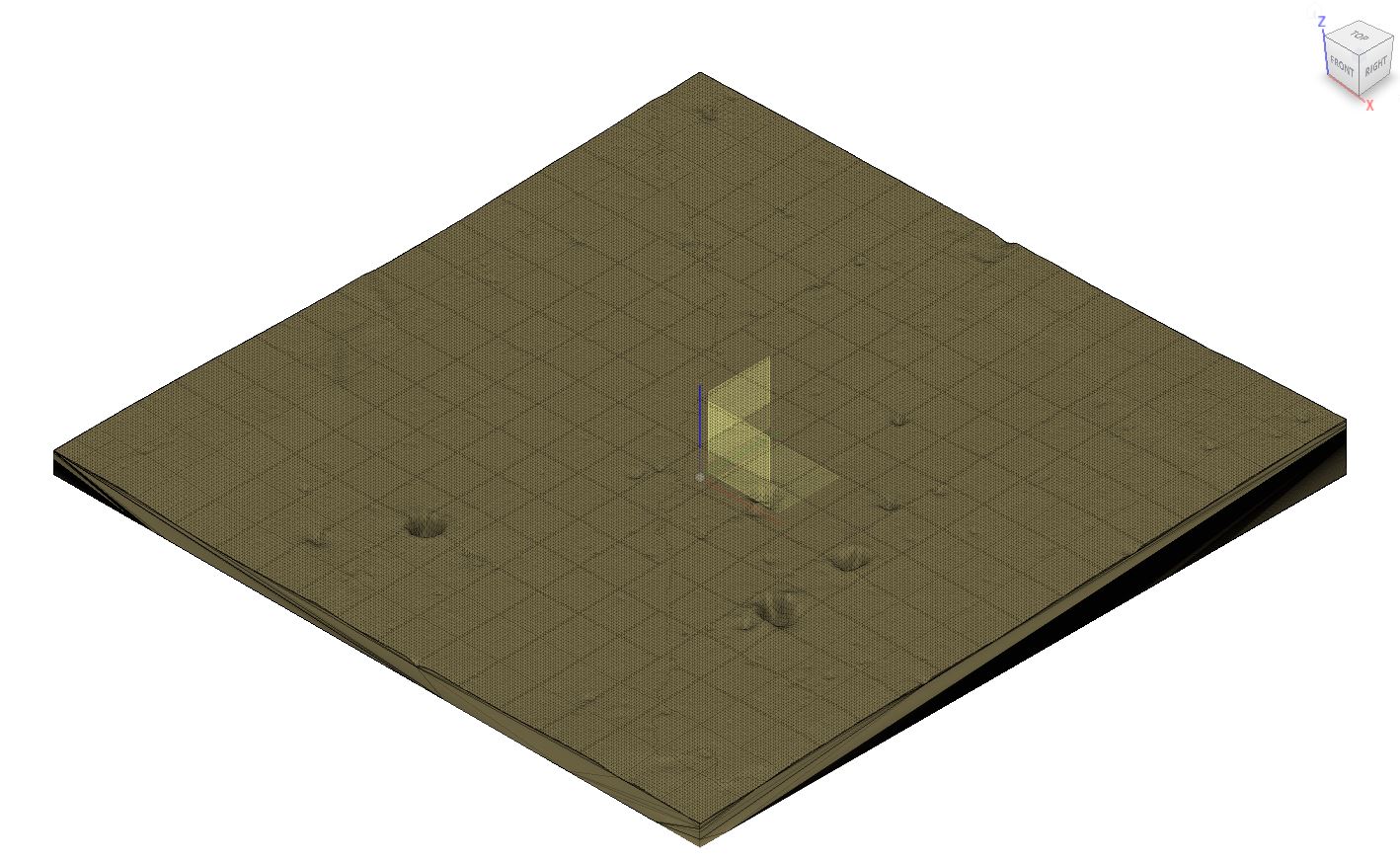 How to cut a circular piece out of a square mesh? - Autodesk Community