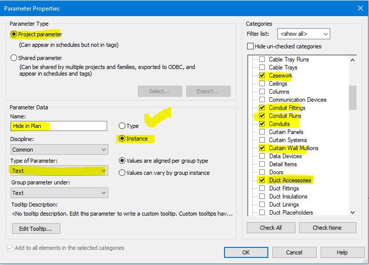 Batch hide or unhide subcategories - Autodesk Community