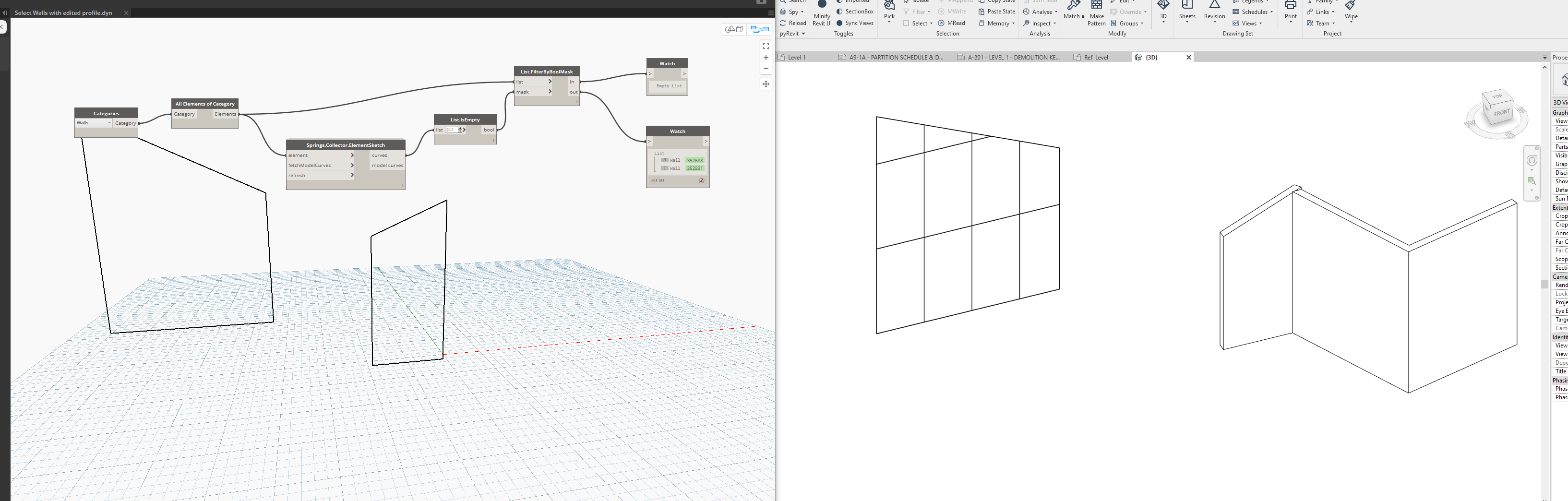 Solved: Detect walls with modified profiles - Autodesk Community