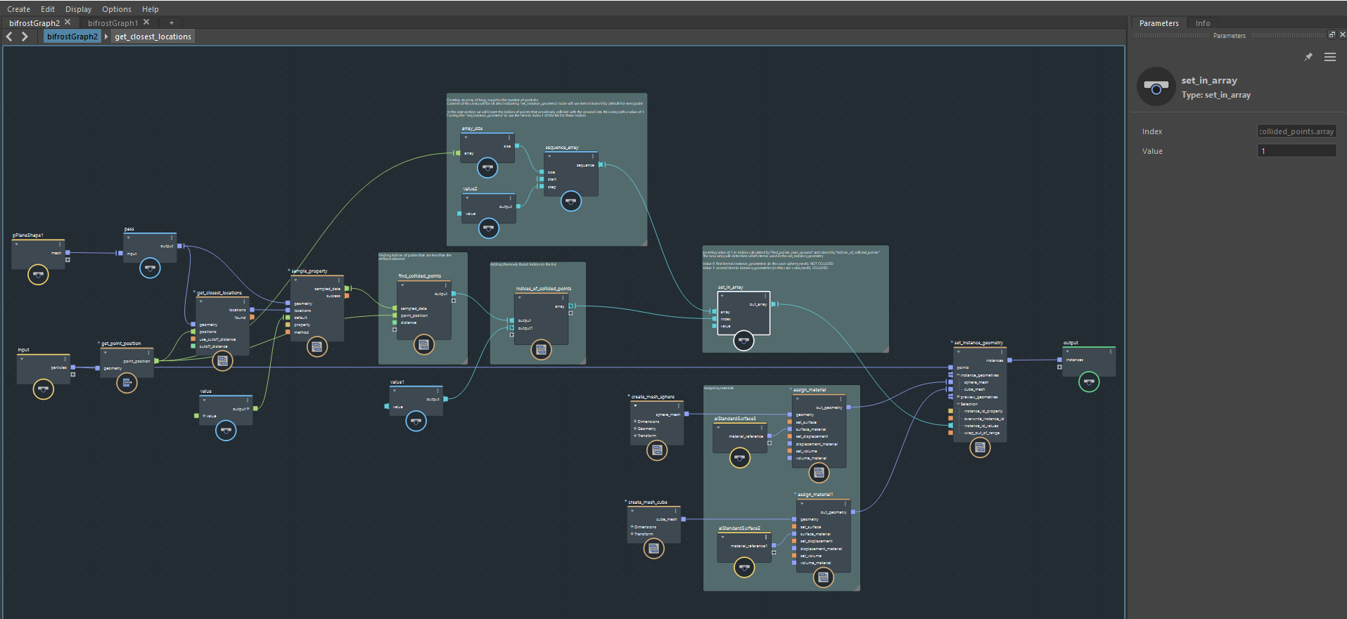Change particle instance geometry IF particles fall below the origin? - Autodesk Community