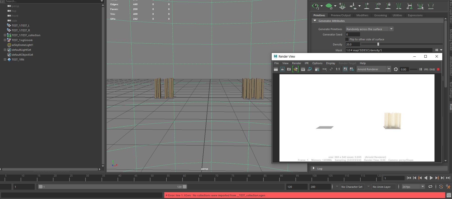 Xgen issue?(xgen no collections were imported from~) - Autodesk Community