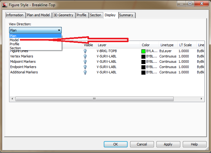 Solved: Feature Style>Display Tab: Plan vs Model? - Autodesk Community
