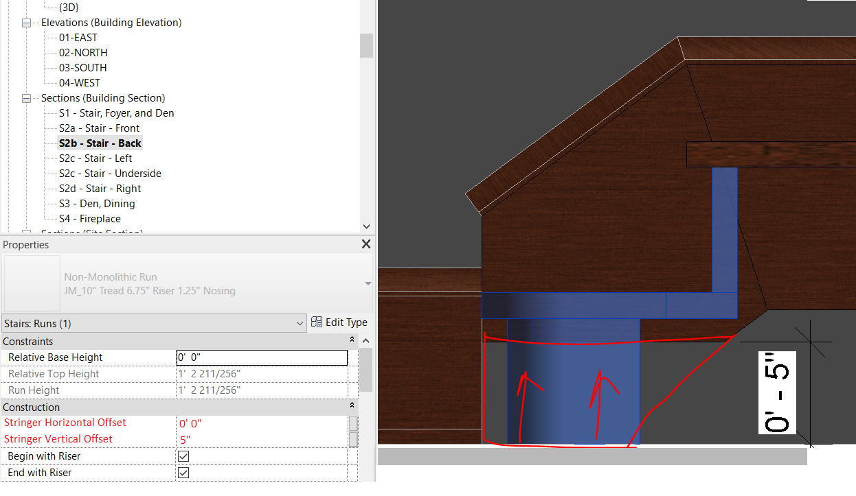 Solved: Revit Stringer Extension - Transitioning into Baseboard ...