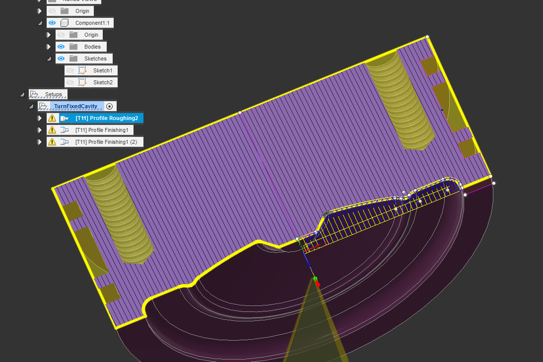 Preview Lathe roughing feedback. - Autodesk Community