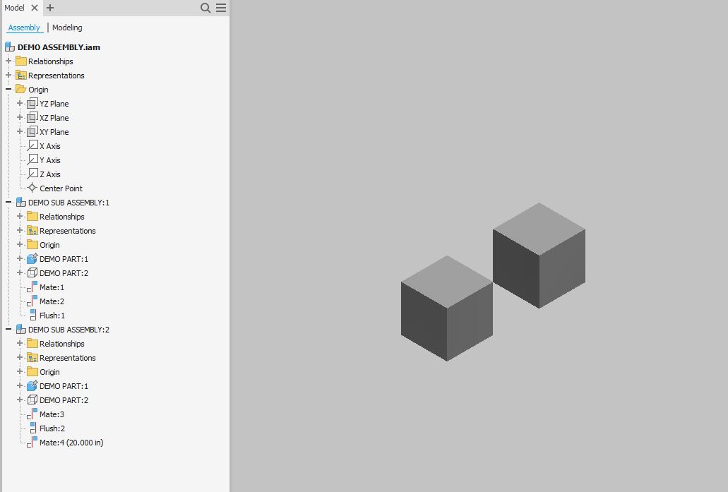 Solved: Demoting Sub-Assemblies Without Changing Part Visibility Settings - Autodesk Community