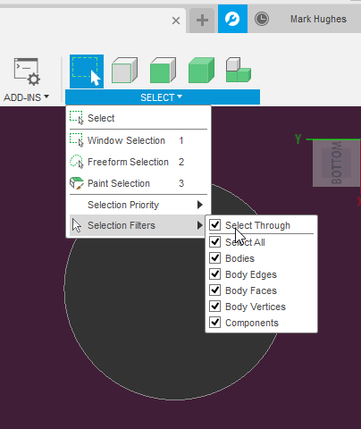 Solved: How to look and operate through a wall in order to select a ...