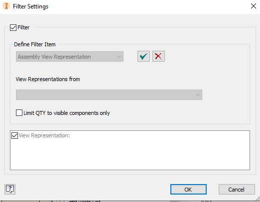 Ilogic - View Representation Filter Partslist - Autodesk Community